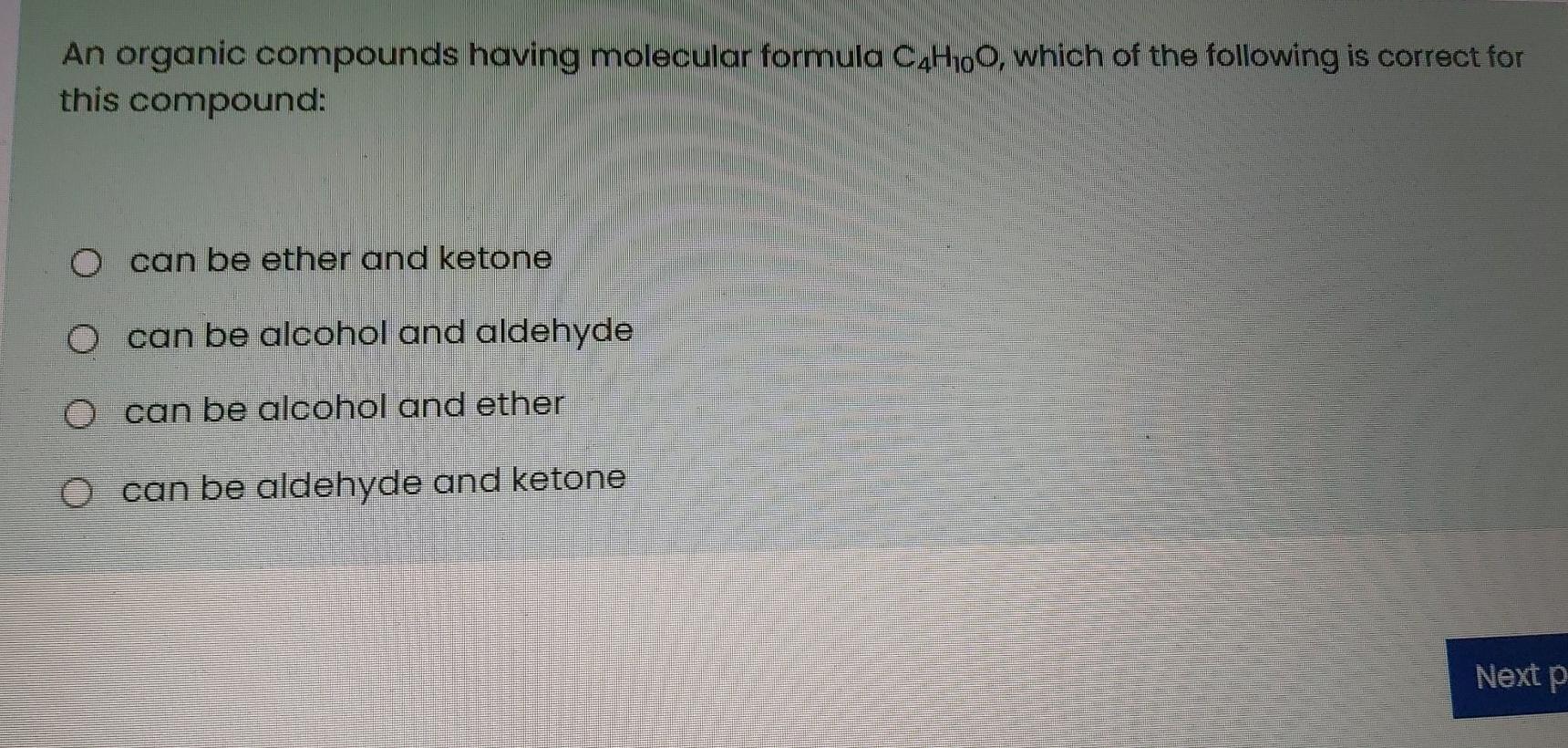 Solved Two molecules of alcohol undergo condensation | Chegg.com