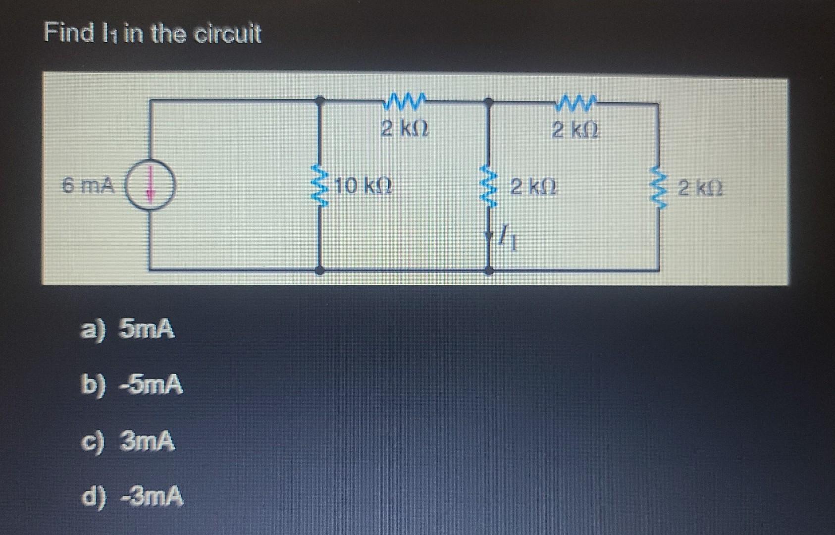 Solved Find l1 in the circuitIf V0=2 V in the circuit. Find | Chegg.com