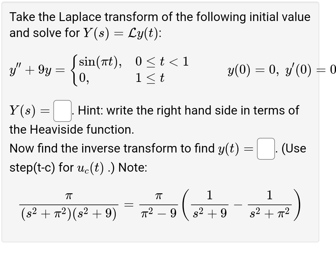 Solved Take the Laplace transform of the following initial | Chegg.com