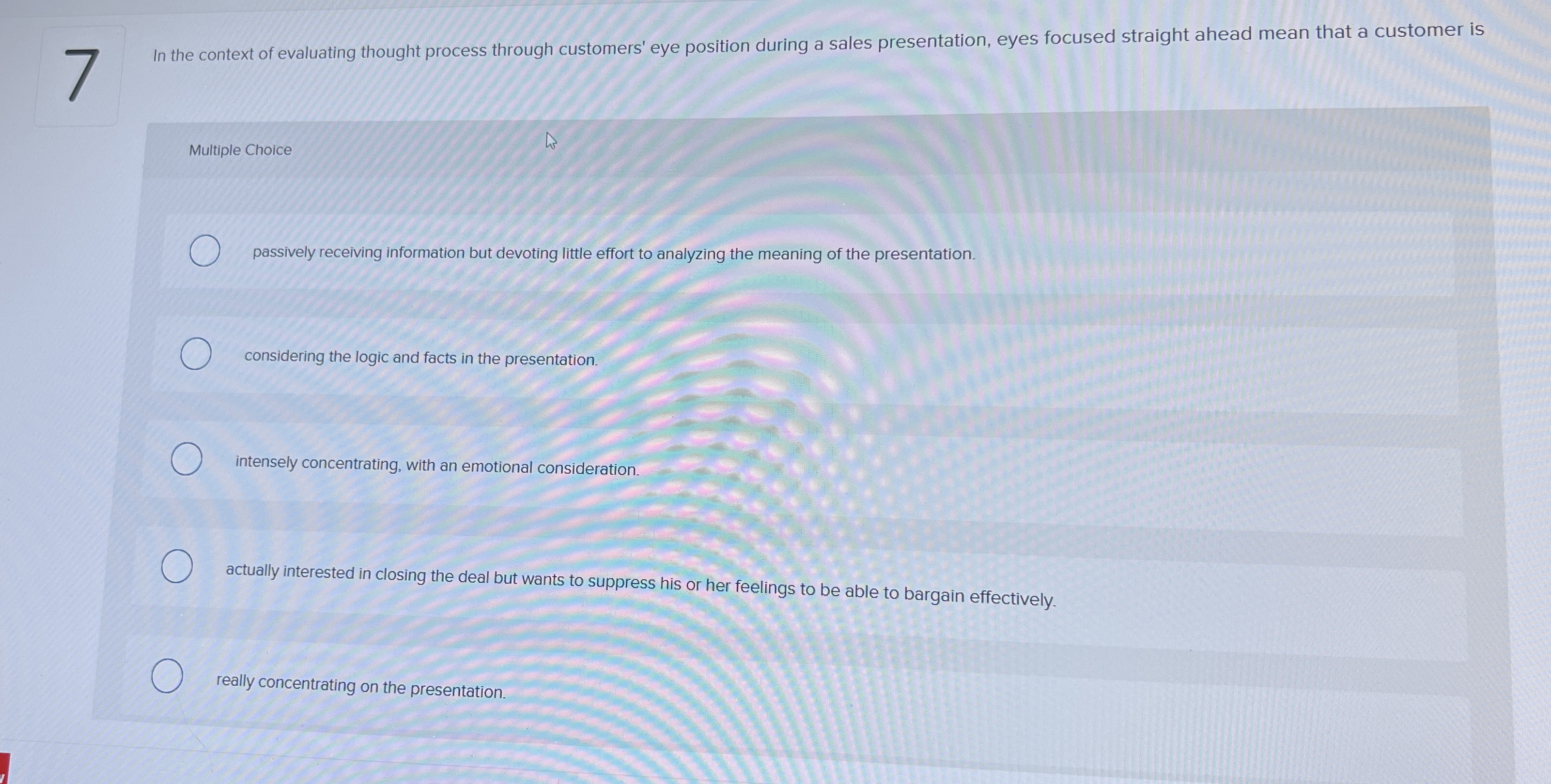 Solved In the context of evaluating thought process through | Chegg.com