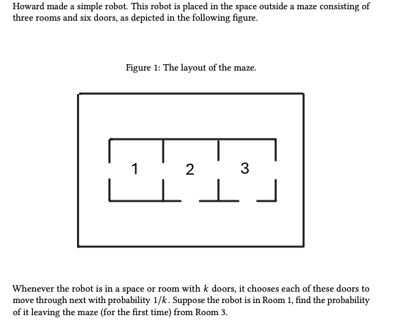 Solved Howard made a simple robot. This robot is placed in | Chegg.com