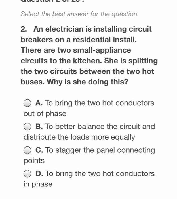 Solved Select the best answer for the question. 2. An | Chegg.com
