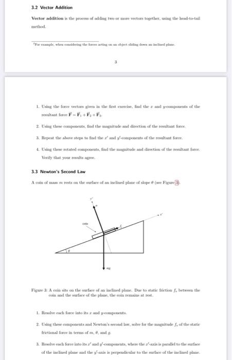 Solved 3.1 Vector Decomposition Vector decomposition is the | Chegg.com