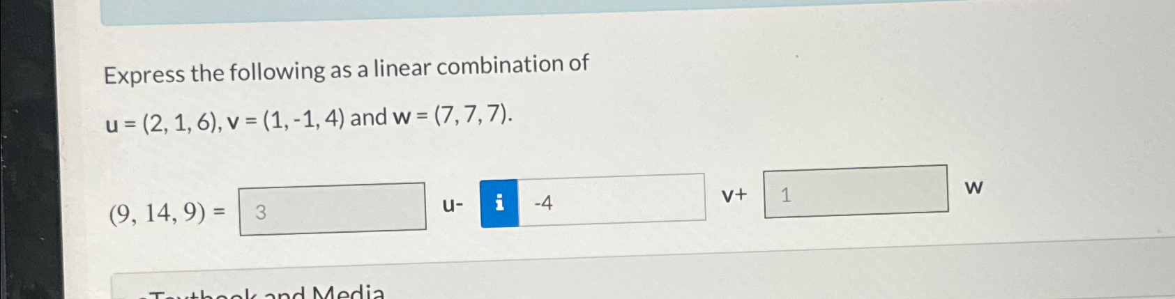 Solved Express the following as a linear combination of | Chegg.com