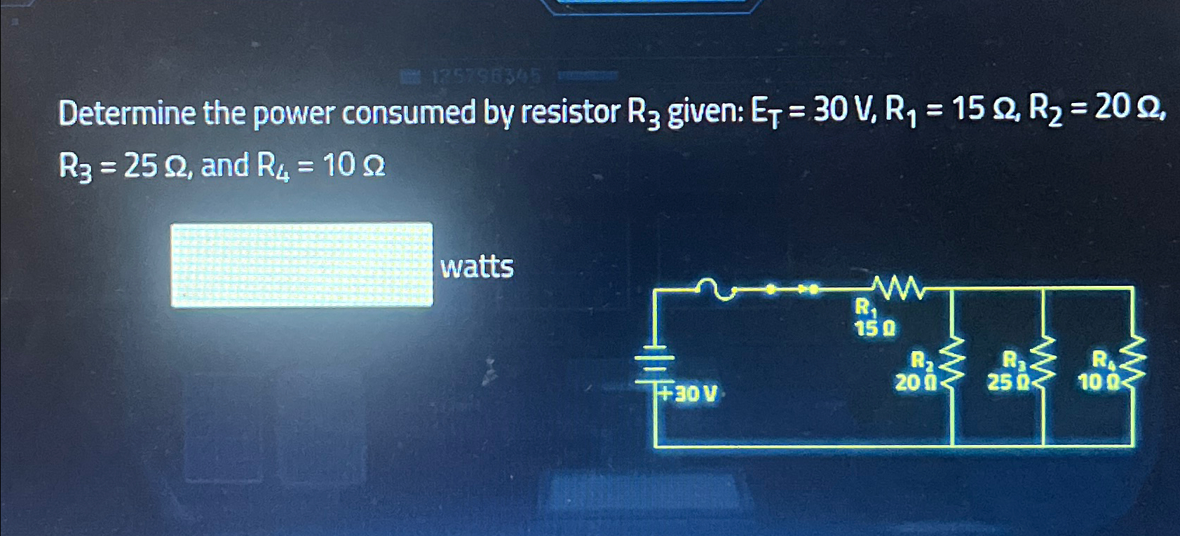 Solved Determine the power consumed by resistor R3 ﻿given: | Chegg.com