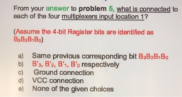 Solved Need help, thanks! Problem 5:Remember to do just (e) | Chegg.com