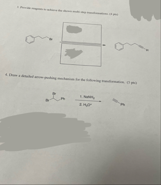 Solved Provide reagents to achieve the shown multi-step | Chegg.com