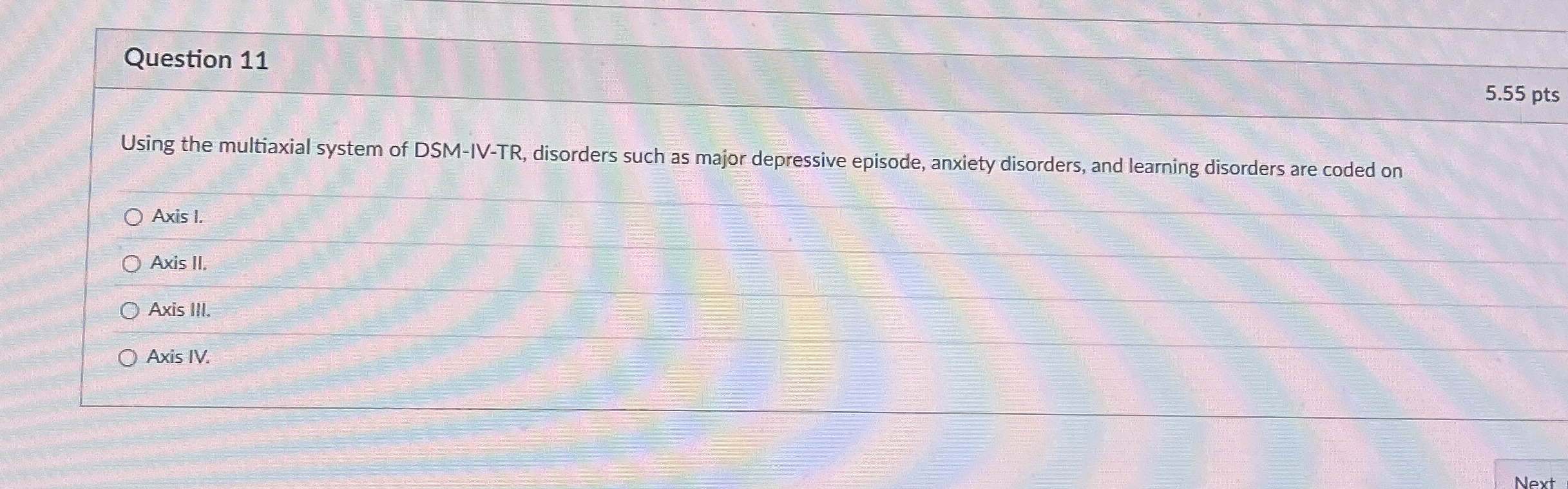 Solved Question 115.55 ﻿ptsUsing the multiaxial system of | Chegg.com