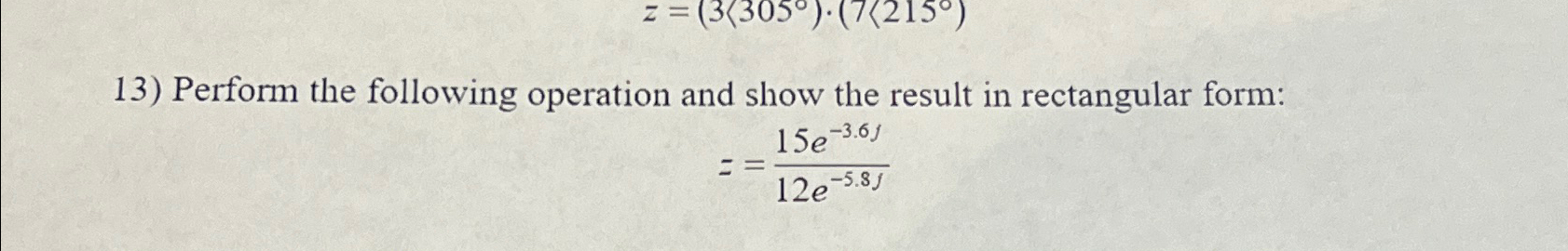 Solved Perform the following operation and show the result | Chegg.com
