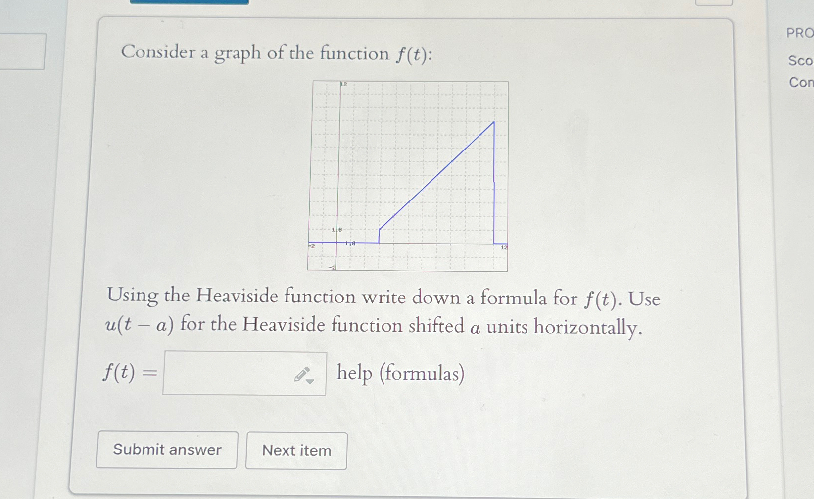 Solved Consider a graph of the function f(t) ﻿:Using the | Chegg.com