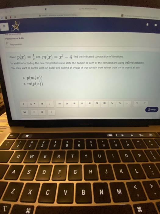 Solved Given p(x)=x1 and m(x)=x2−4 find the indicated | Chegg.com