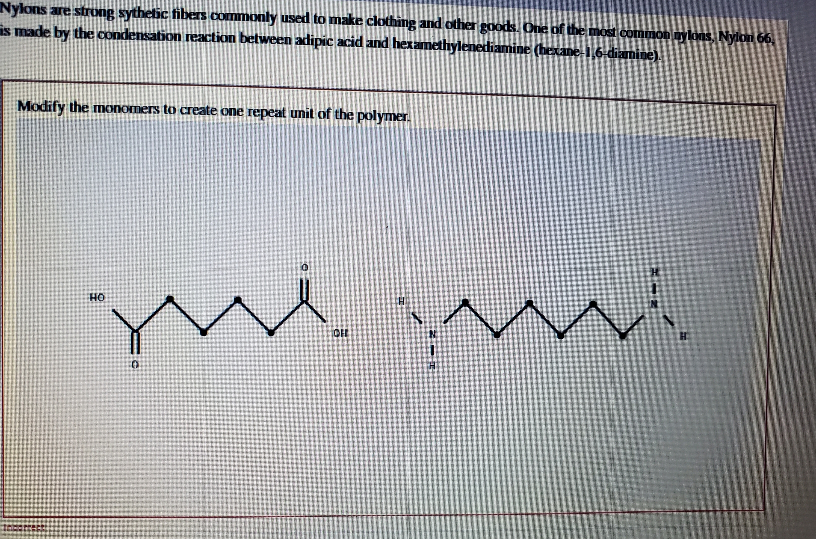 Nylons are strong sythetic fibers commonly used to | Chegg.com