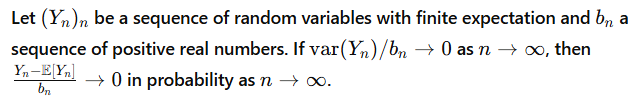 Solved Let (Yn)n be ﻿a sequence of ﻿random variables with | Chegg.com