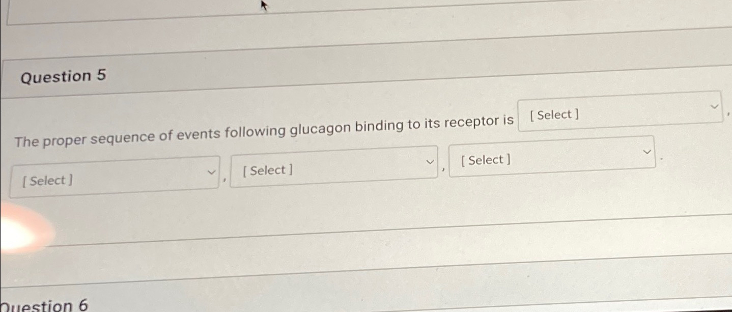 Solved Question 5The proper sequence of events following | Chegg.com