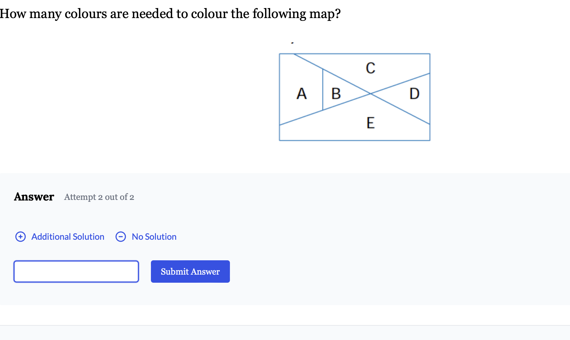 Solved How many colours are needed to colour the following | Chegg.com
