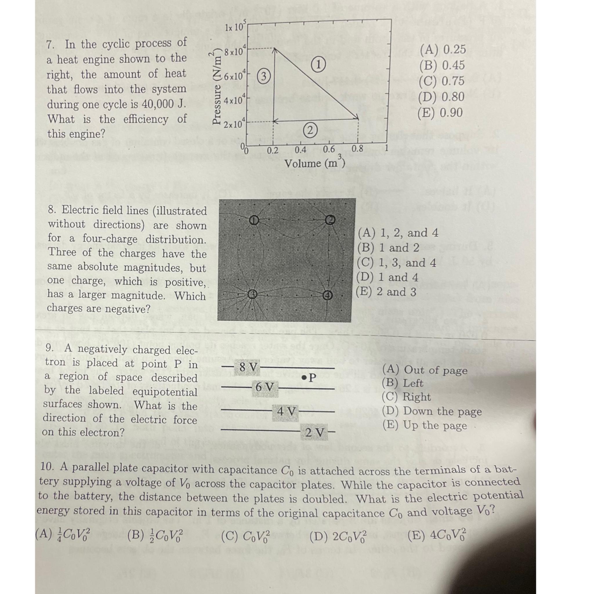 Solved In the cyclic process of a heat engine shown to the | Chegg.com