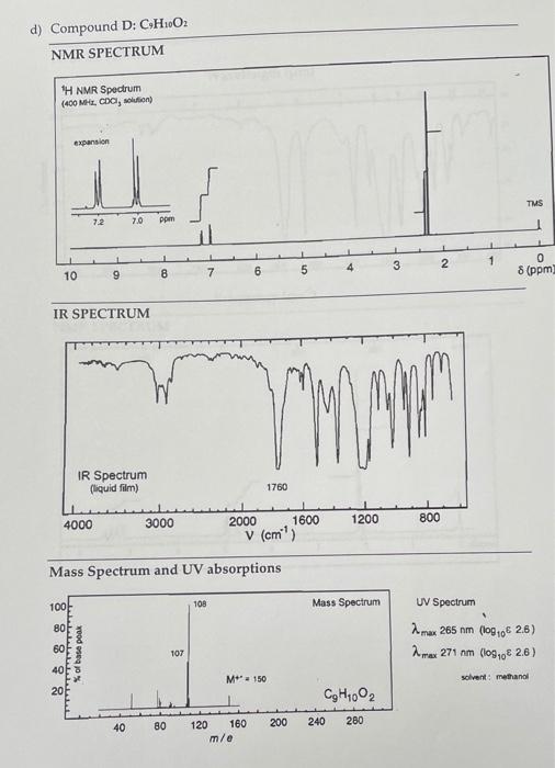 Solved 9. Assign structures to compounds A through Eon the | Chegg.com