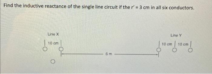 Solved Find the inductive reactance of the single line | Chegg.com