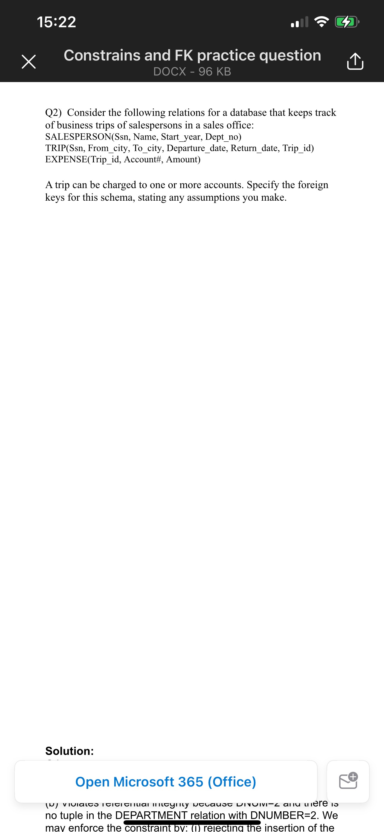 Solved Q2) ﻿Consider the following relations for a database | Chegg.com