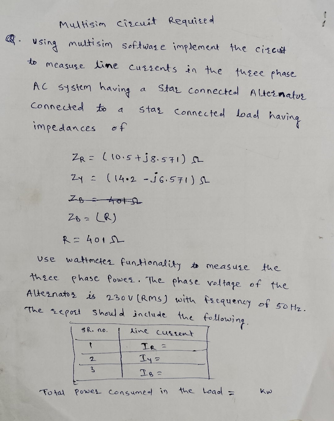 Multisim Circuit Required4 using Multisim Software