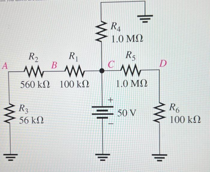 Solved Find the following:- Resistance Total-Voltage of AB- | Chegg.com