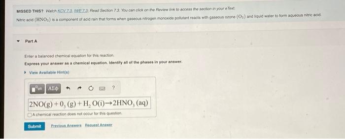Solved MSSED THIS? Watch KCV7.3. WE 7.3. Fiead Section 73. | Chegg.com