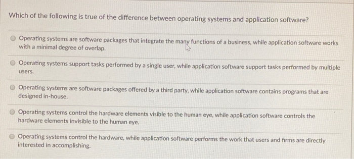 Solved Which of the following is true of the difference | Chegg.com