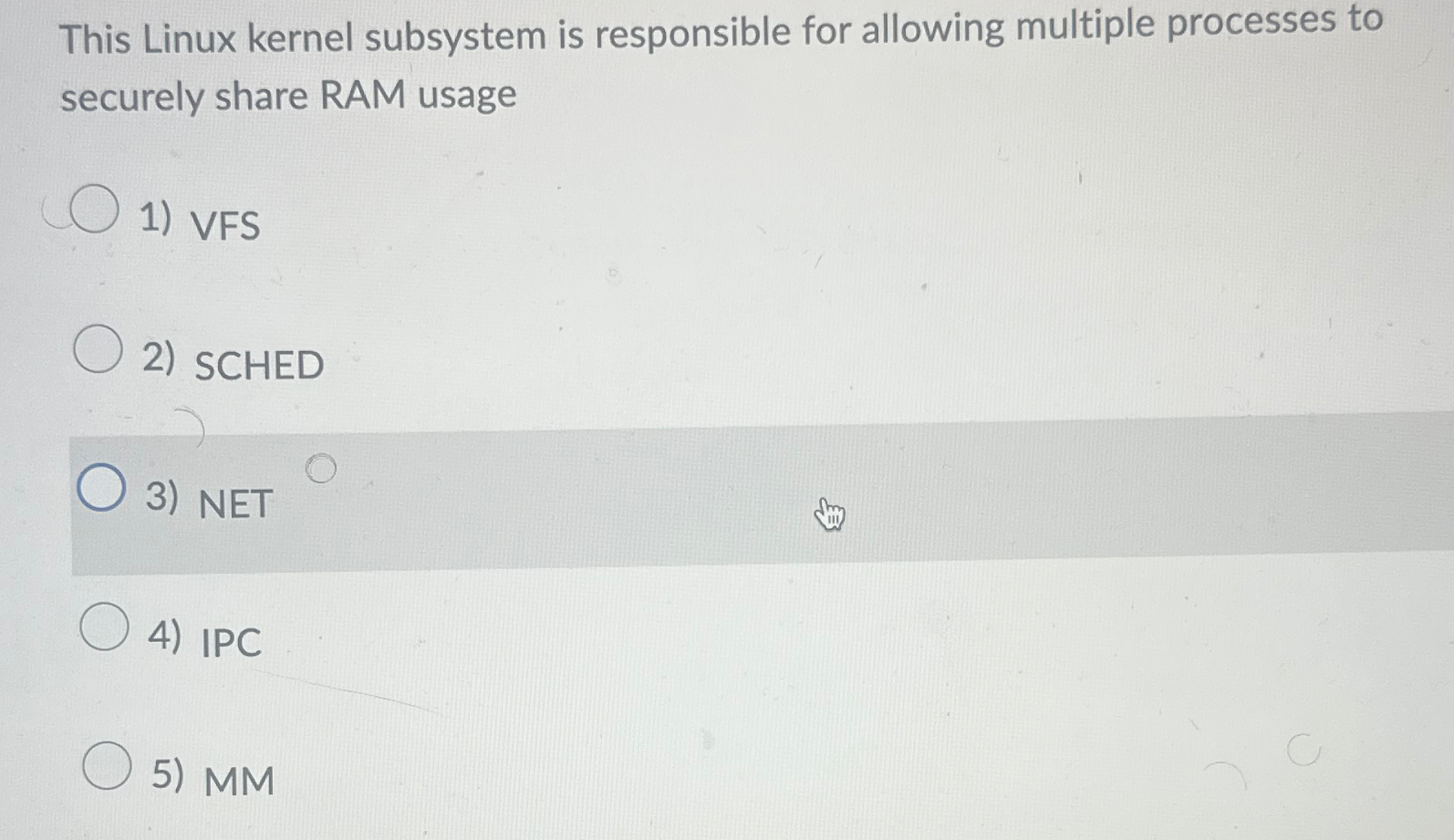 Solved This Linux kernel subsystem is responsible for | Chegg.com