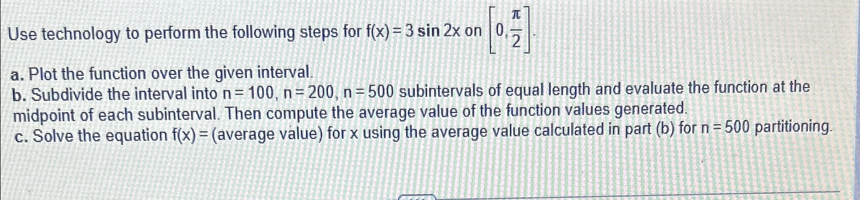Solved Use technology to perform the following steps for | Chegg.com