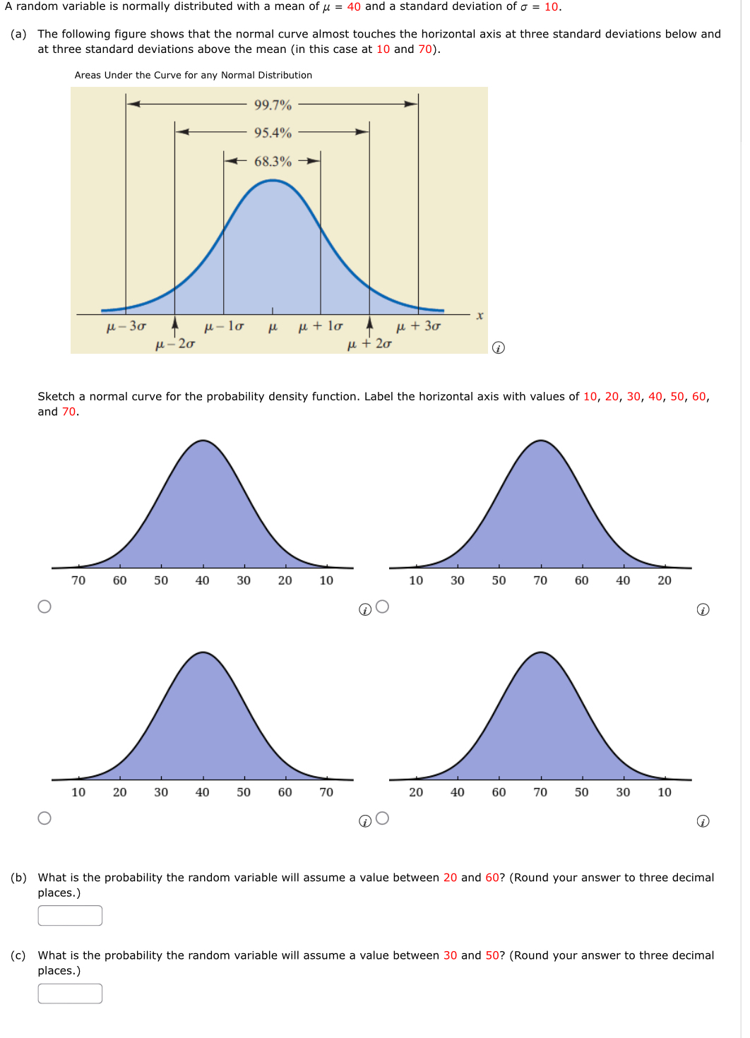 Solved A random variable is normally distributed with a mean | Chegg.com