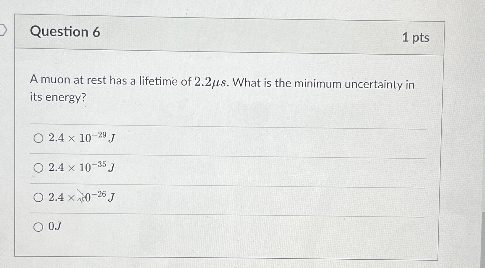 Solved Question 61 ﻿ptsA muon at rest has a lifetime of | Chegg.com