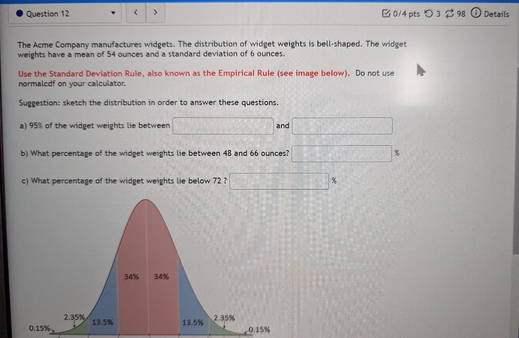 Solved The Acme Company manufactures widgets. The | Chegg.com