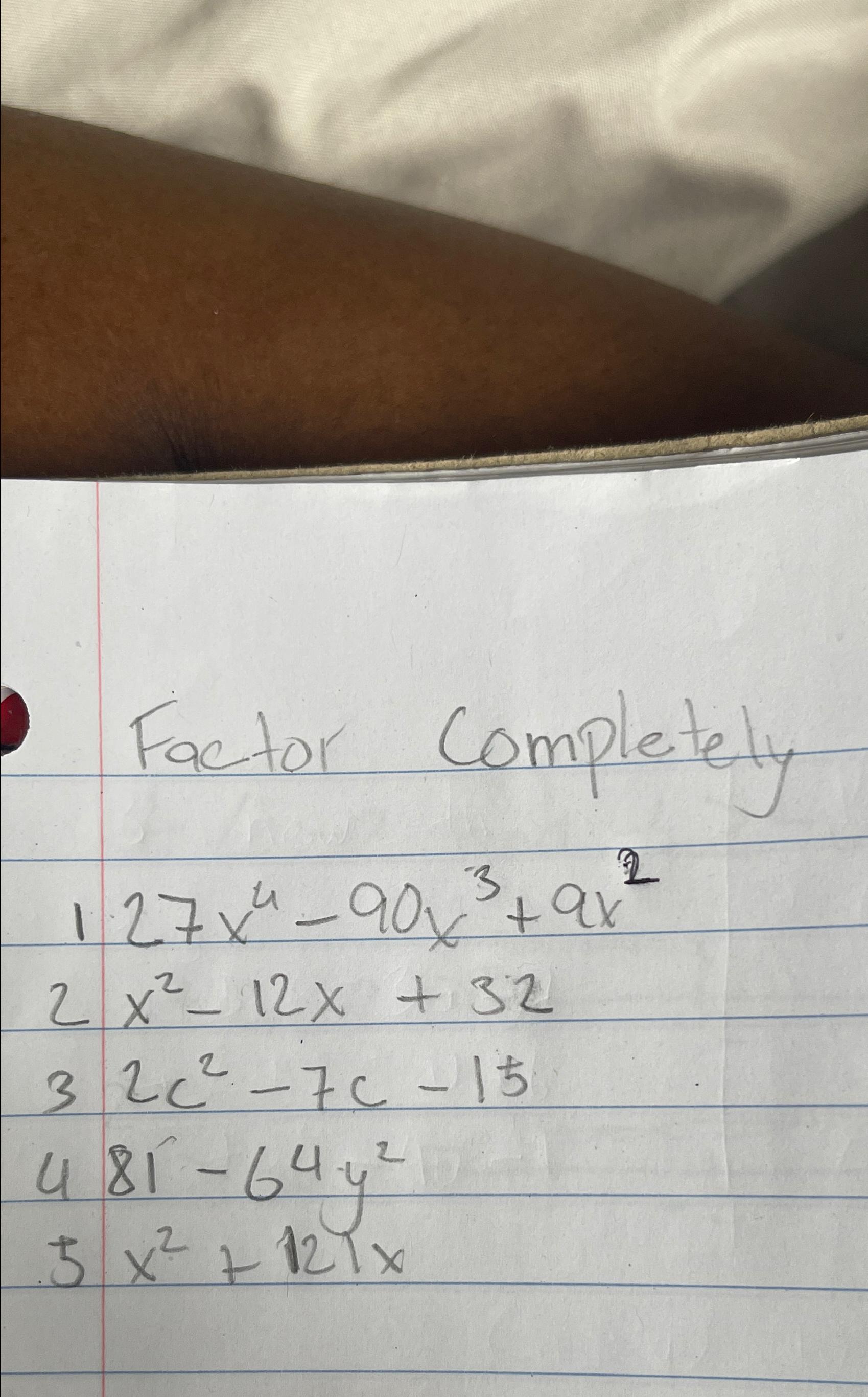 Solved Factor | Chegg.com