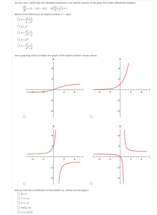 [Solved]: On your own, verify that the indicated expression