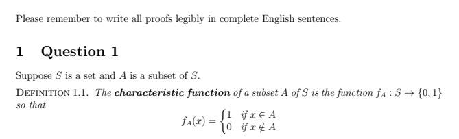Solved Please remember to write all proofs legibly in | Chegg.com