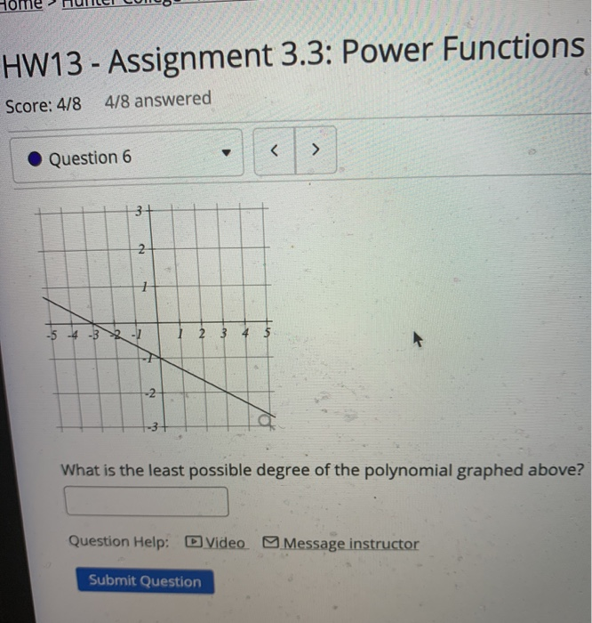 Solved HW13 - Assignment 3.3: Power Functions Score: 4/8 4/8 | Chegg.com