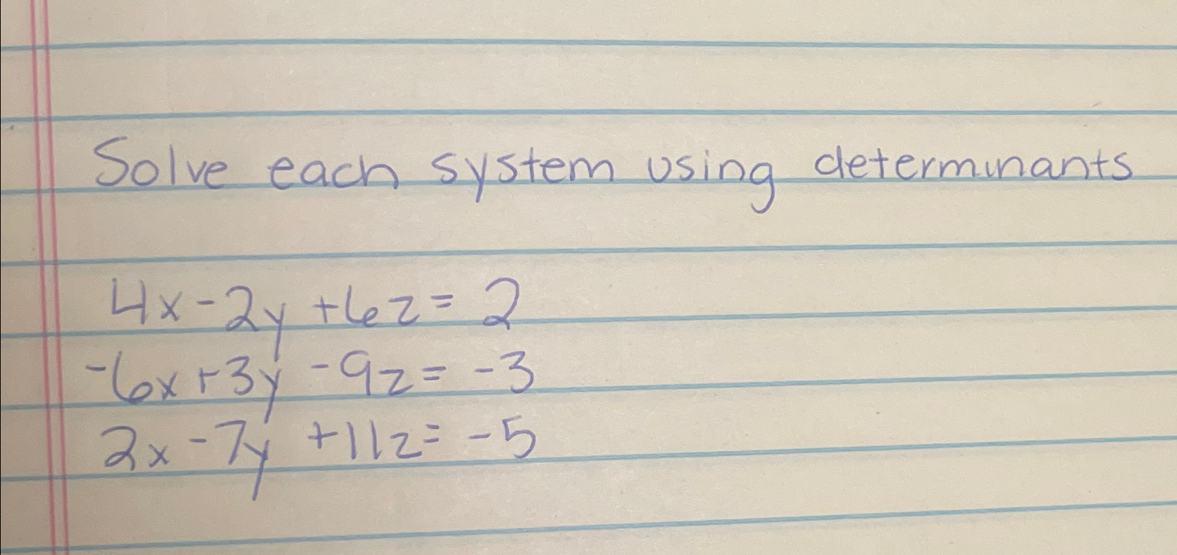 Solved Solve each system using | Chegg.com