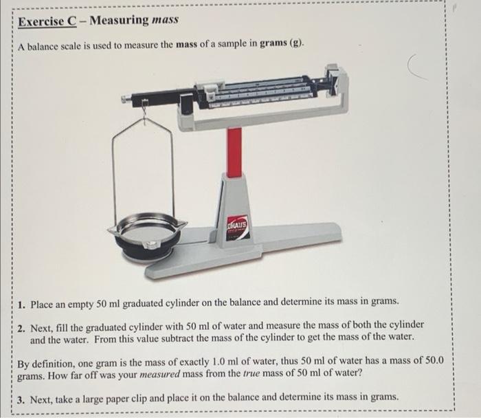 Solved LABORATORY 1B WORKSHEET Exercise A - Measurement of | Chegg.com