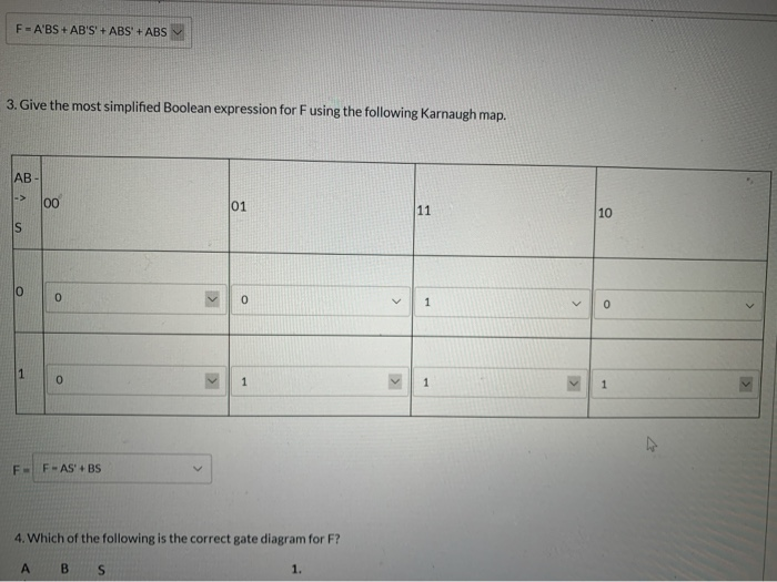 Solved Karnaugh Maps: Give the simplified Boolean expression | Chegg.com
