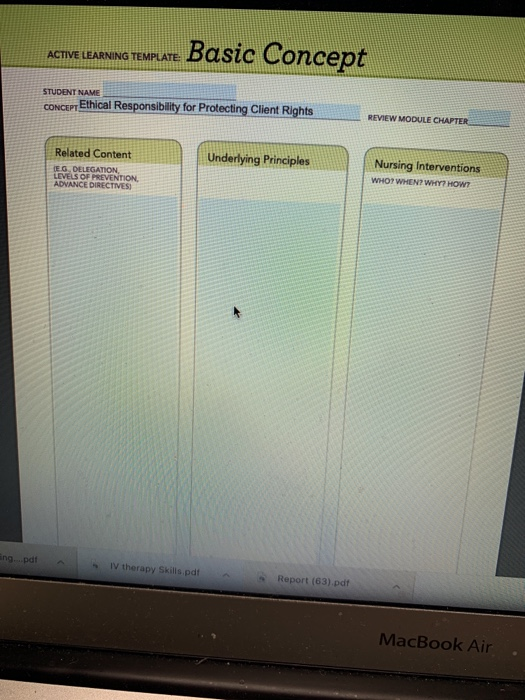 Solved ACTIVE LEARNING TEMPLATE: Basic Concept STUDENT NAME | Chegg.com