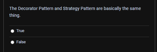 Solved The Decorator Pattern and Strategy Pattern are | Chegg.com