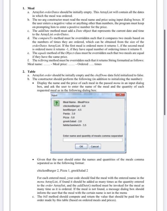 Solved * Write a JAVA program to build an appropriate | Chegg.com