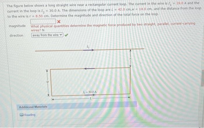 Solved The figure below shows a long straight wire near a | Chegg.com
