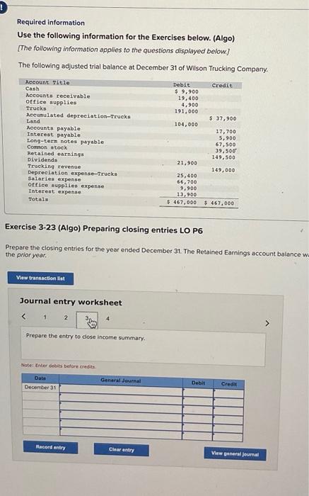 Solved Required information Use the following information | Chegg.com