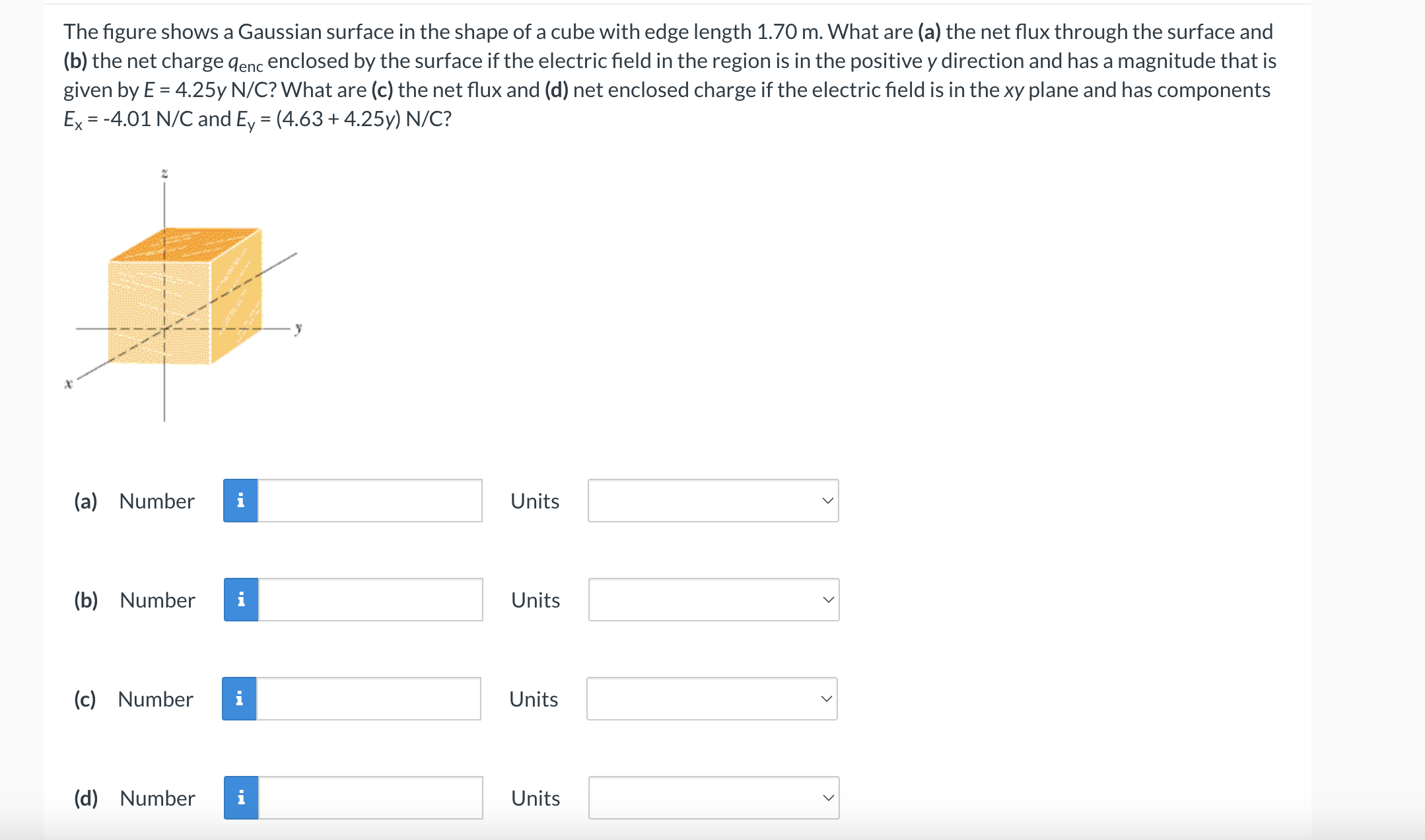 Solved The figure shows a Gaussian surface in the shape of a | Chegg.com