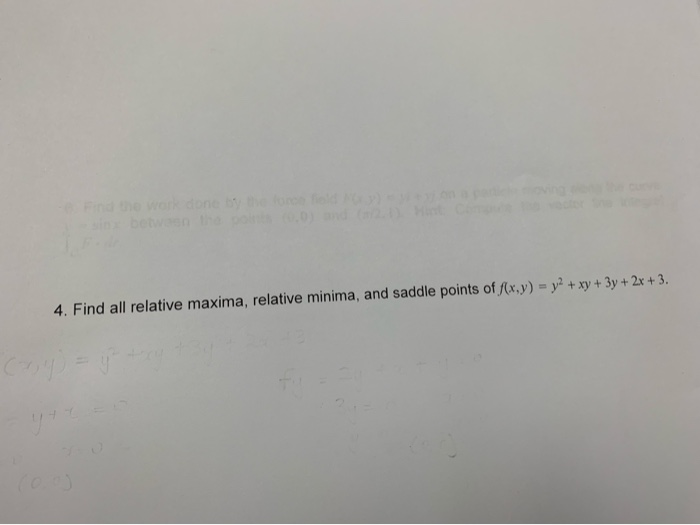 Solved 4. Find all relative maxima, relative minima, and | Chegg.com