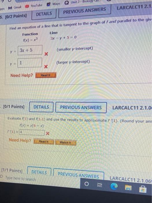 Solved pps M Gmail YouTube Maps Unit 2 - Biology DETAILS | Chegg.com