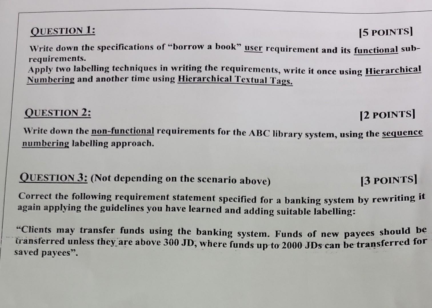 Solved Library system for ABC Library to the library. The | Chegg.com