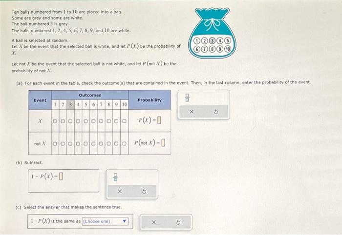 Solved Ten balls numbered from I to 10 are placed into a | Chegg.com