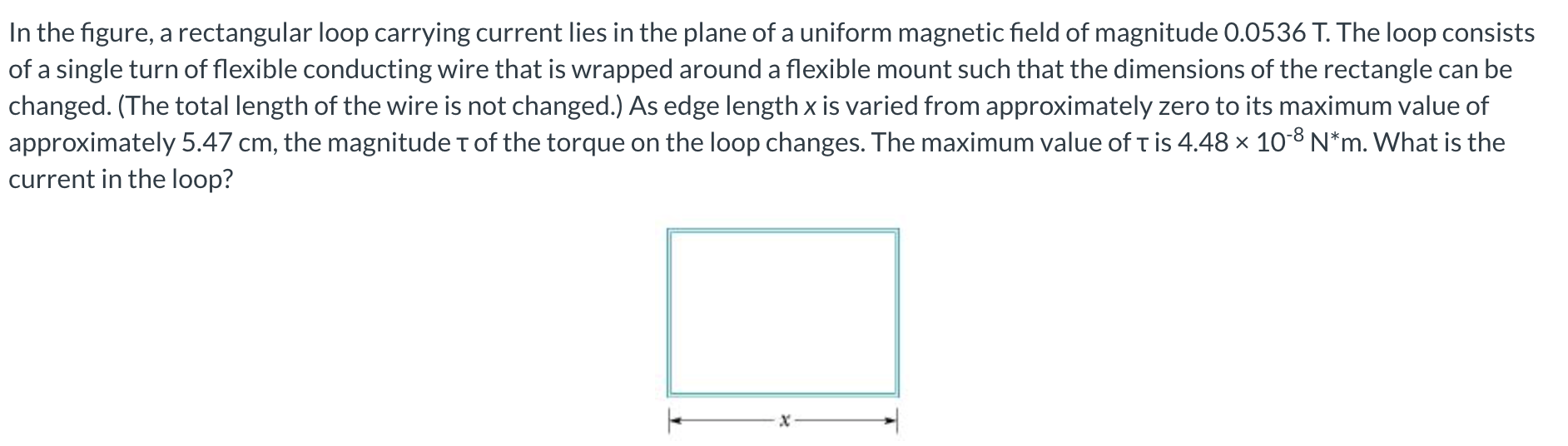 Solved In the figure, a rectangular loop carrying current | Chegg.com